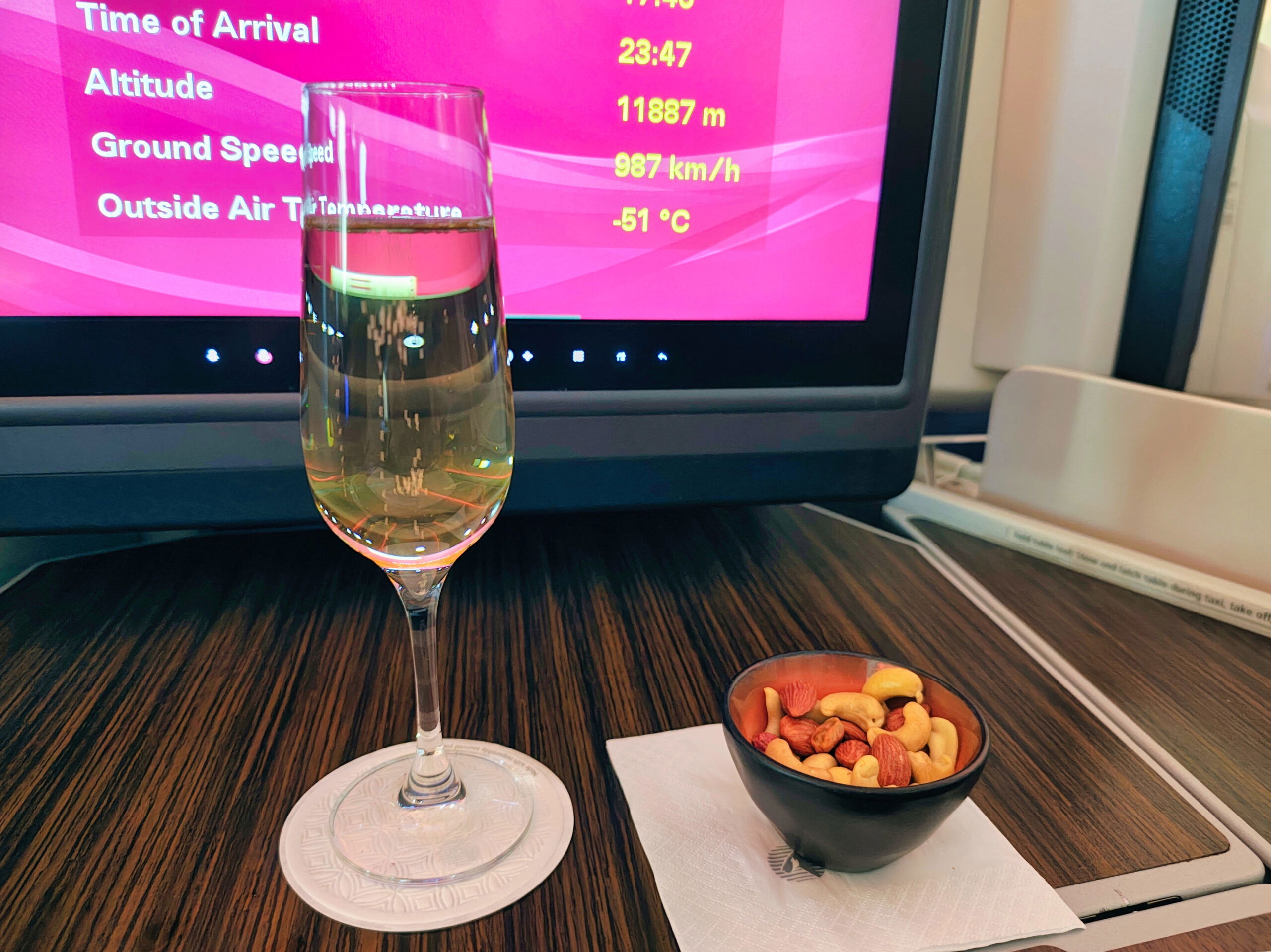 Dublin to Doha in Qatar Airways Business Class | Window Seat Preferred